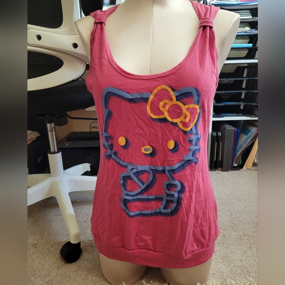 Hot Topic | Tops | Vintage Hello Kitty Sanrio Doe Hot Topic Tank 209 Lg ...